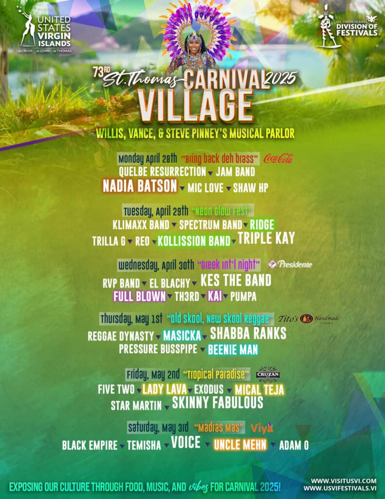 U.S. Virgin Islands Department of Tourism Expands St. Thomas Carnival ...